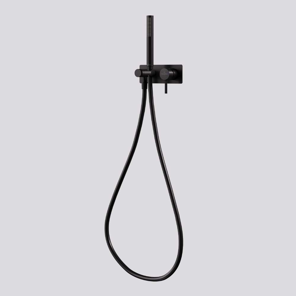 Vita Wall Mounted Bath Shower Trim | Matte Black | Argent Australia